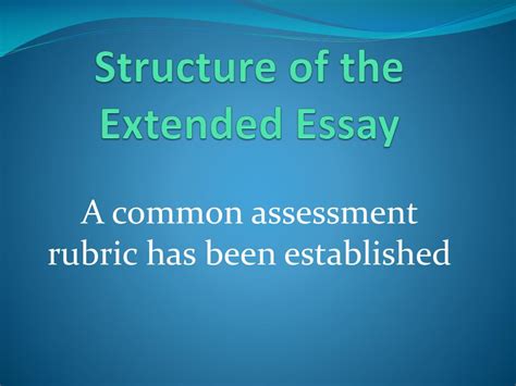 Ppt The Extended Essay Powerpoint Presentation Free Download Id
