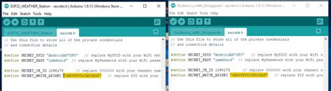 Esp And Esp Together On The Same Iot Platform Thingspeak