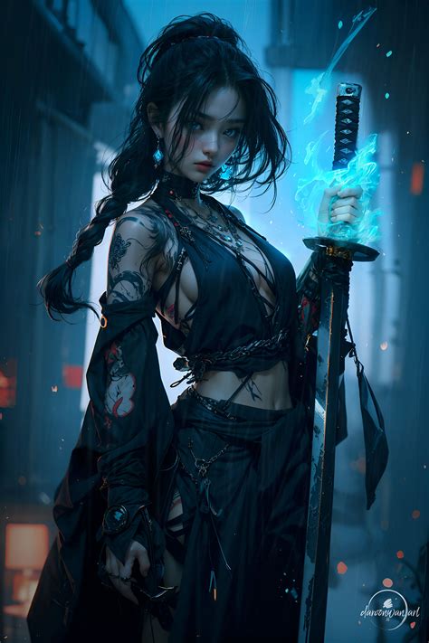 Download Free Mobile Phone Wallpaper Anime Girl Samurai Female