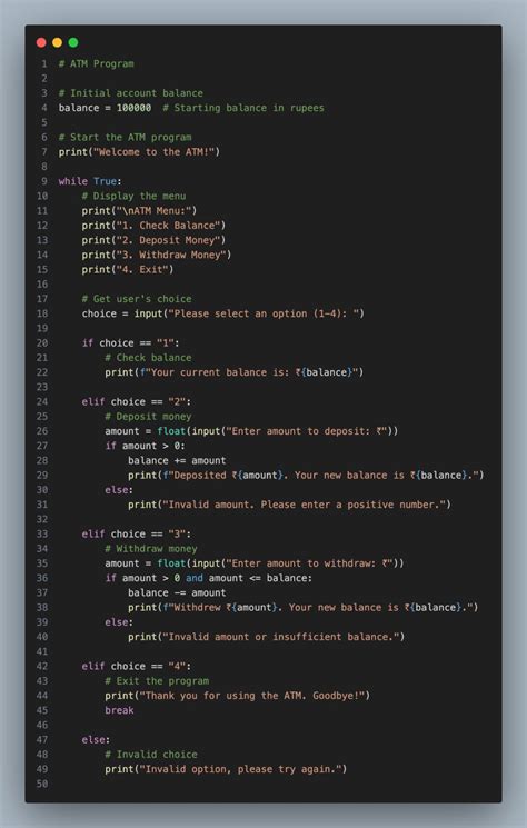 Python Programming Coding Atmprogram Developersjourney Learning Lakshmi Narayana Immandi