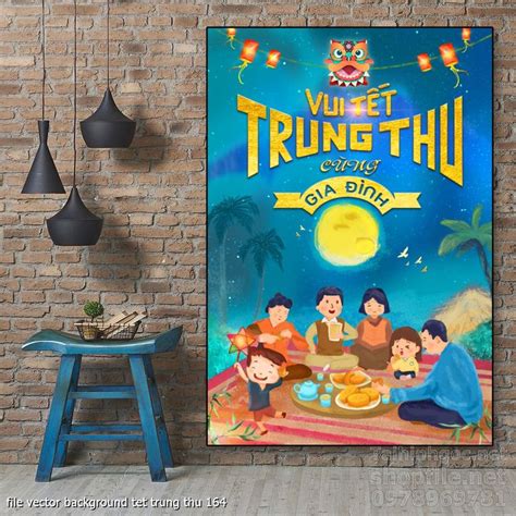 File Vector Background Tet Trung Thu