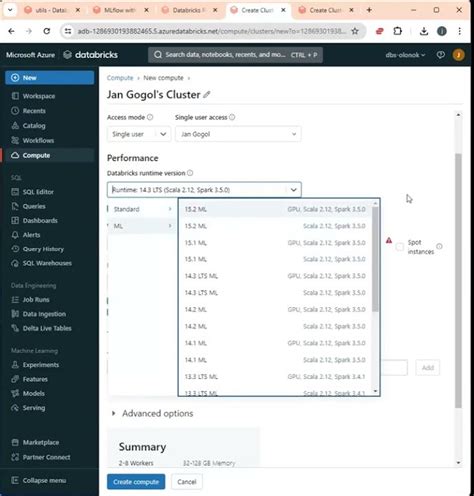How To Create A Computer Cluster In Databricks Youtube