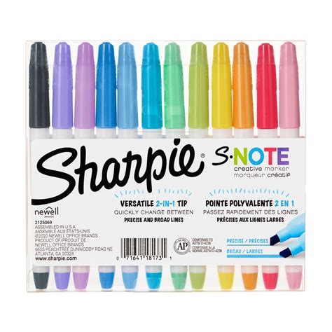 Sharpie S Note Creative Marker Set 12 Marker Assorted Colors Michaels