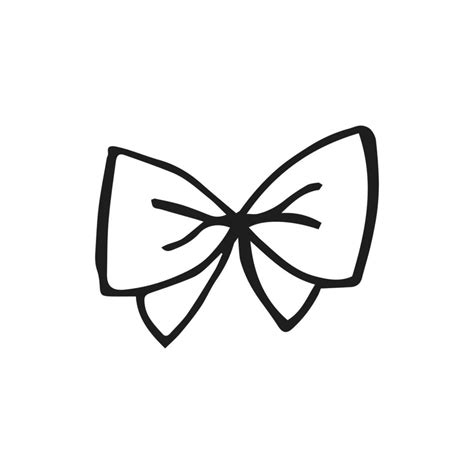 Oktoberfest 2022 Beer Festival Hand Drawn Doodle Outline Hair Bow On