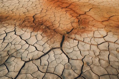 Las Sequías Desolan La Belleza La Vista Aérea Revela El Terreno árido