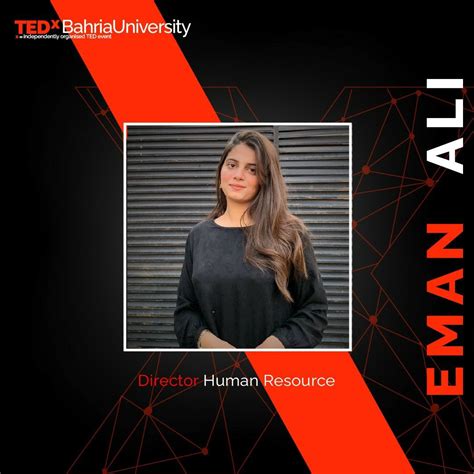 Eman Ali On Linkedin Honored To Be The Part Of Tedx Bahriauniversity
