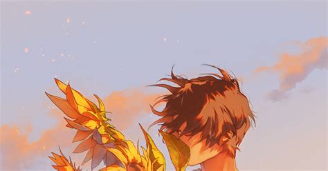 Original Sunflower Original 1000 Bookmarks Burn Pixiv