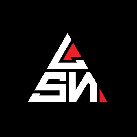 Lsn Triangle Letter Logo Design With Triangle Shape Lsn Triangle Logo Design Monogram Lsn