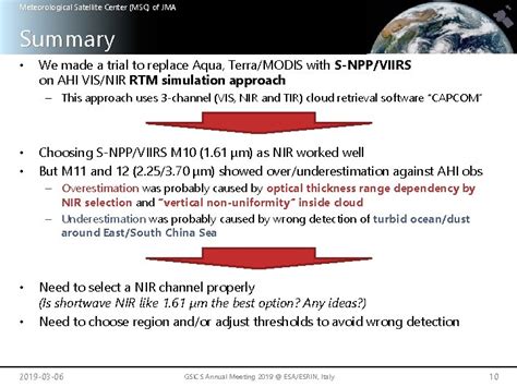 Meteorological Satellite Center Msc Of Jma Migration Trial