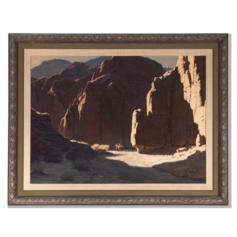 Bonhams Robert Clifford Rishell 1917 1976 Canyon Scene 28 X 38 In