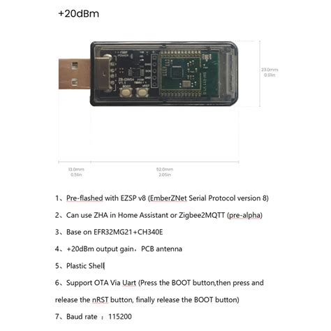 Univerz Lis Usb Mini Dongle Vezet K N Lk Li Zigbee Gateway Modul