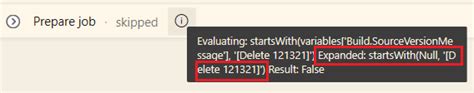 Azure Devops Skipping Stage Based On Commit Message Stack Overflow