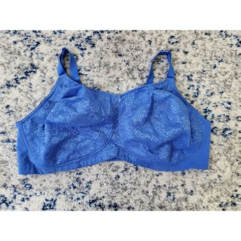 Elila Intimates And Sleepwear Elila Cobalt Blue Lace Wireless Softcup