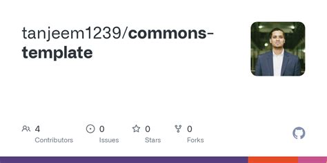 Github Tanjeem1239commons Template