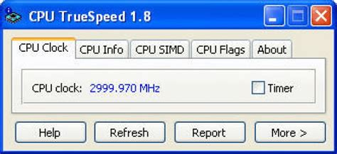 CPU TrueSpeed Download CPU TrueSpeed Measures The Actual Processor Speed