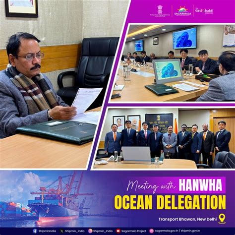 Mopsw Secretary Met With Delegation From Hanwha Ocean South Korea