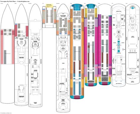 Norwegian Cruise Line Breakaway Deck Plan