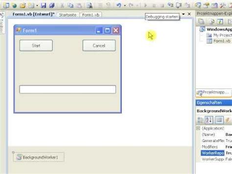 Tutorial VB NET Multithreading Mit Backgroundworker YouTube