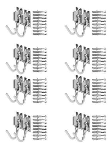 Kit Gancho De Rede Refor Ado C Parafuso E Buchas Inox Parcelamento Sem Juros