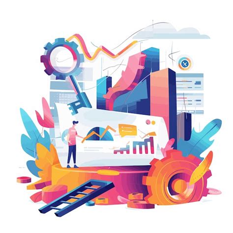 Premium Vector Businessdataanalysisvectorillustration