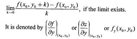 Partial Derivatives Definition Theorem Worked Examples Exercise