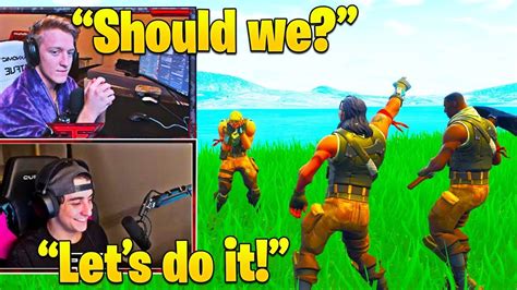 Tfue And Cloak Find CRYING Default Skin Then DO THIS To Cheer Him Up