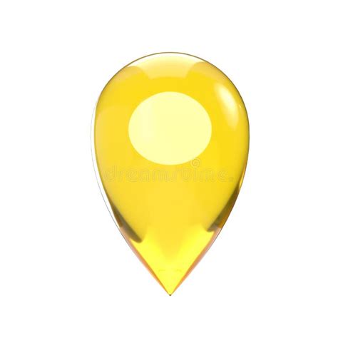 D Location Pin For Navigation Gps Map Stock Image Illustration Of Navigation Orange
