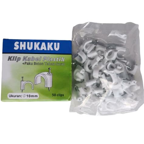 Jual Clem Klem Kabel Listrik Klip Plastik Cable Shukaku 10 10mm Paku Beton Shopee Indonesia