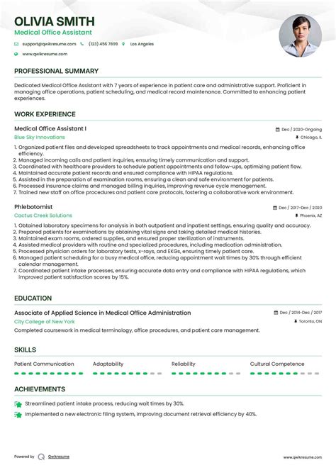 10 Medical Office Assistant Resume Samples And Templates For 2025