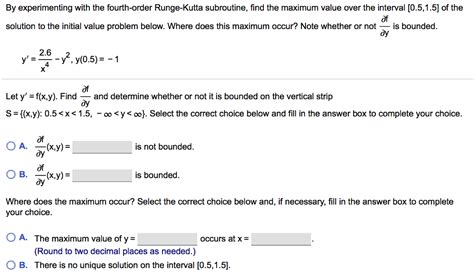 Solved By Experimenting With The Fourth Order Runge Kutta