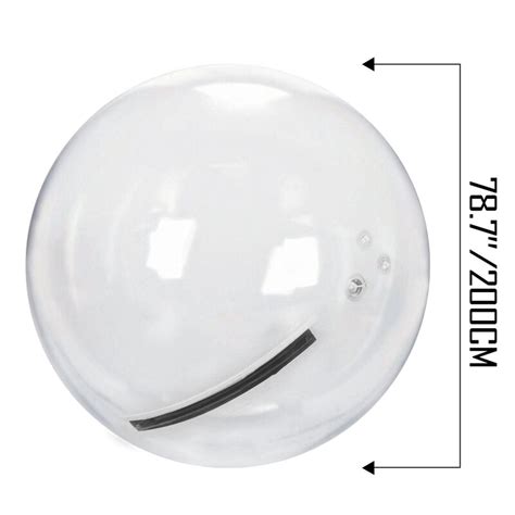 Vevor 공기 송풍기 펌프 장착 워터 워킹 볼 풍선 Pvc Zorb 볼 놀이 공원 수영장 해변용 2m 야외 가구