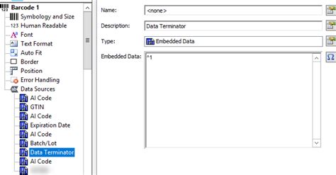Gs1 Data Matrix Ai Code 240 Not Displaying Correctly When I Scan My Barcode Seagull Support
