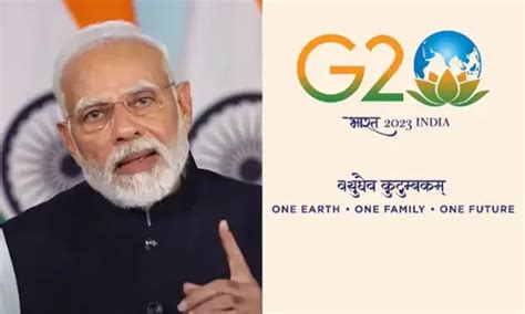 Pm મોદીએ G20 માટે વન અર્થ વન ફેમિલી વન ફ્યુચરનો મંત્ર લોગો અને