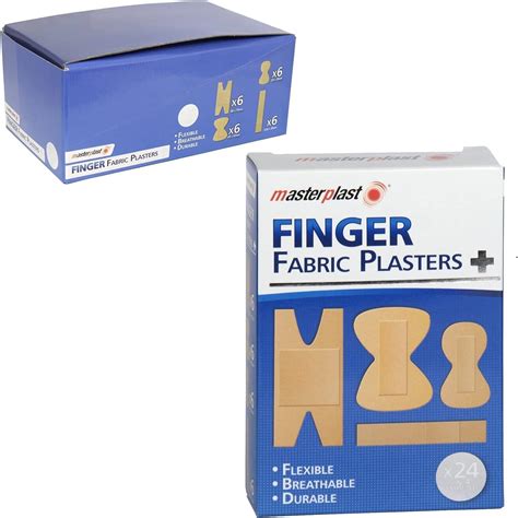Fabric Finger Plasters Pack Of 24 Buy Now With Express International Delivery