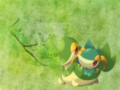 Download Two Cute Snivy Wallpaper