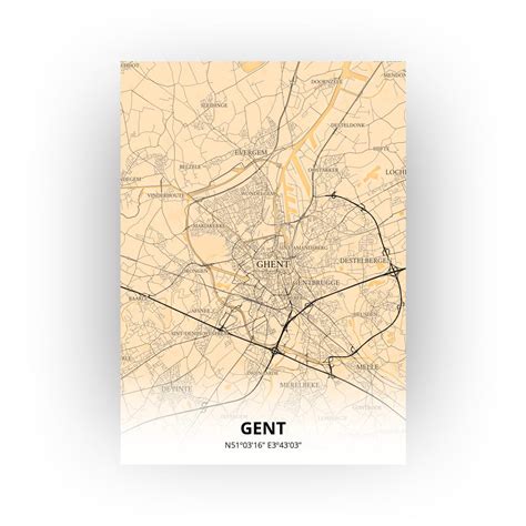 Poster Van Gent ~ Printmijnstad 📍