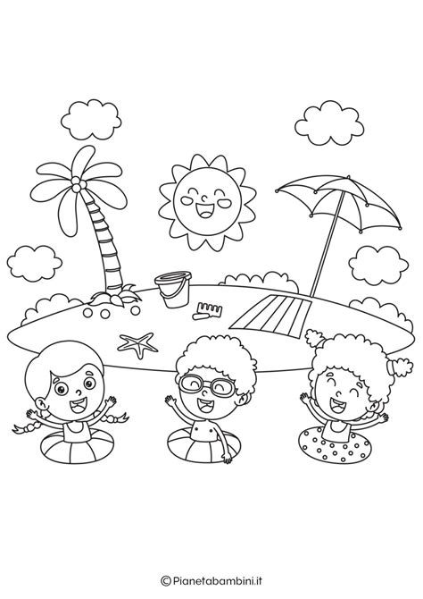 45 Disegni Sul Mare Da Colorare PianetaBambini It