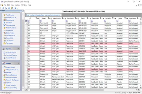Overview Calibration Control