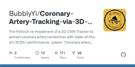GitHub BubblyYi Coronary Artery Tracking Via D CNN Classification The PyTorch Re Implement