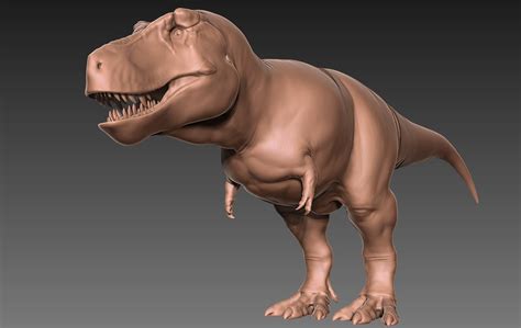 Working On A Tyrannosaurus Rex Sculpt About To Start Wrinkles And