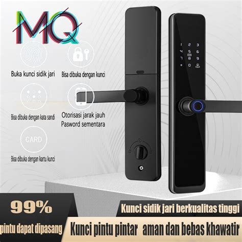 Jual MQ Kunci sidik jari kunci pintu pintar rumah kunci pintu anti ...