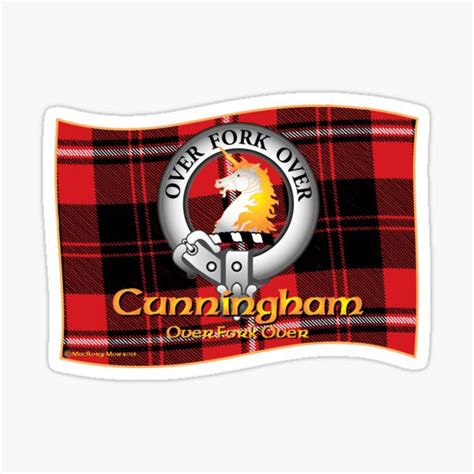Cunningham Clan Sticker For Sale By Macrorymor Redbubble