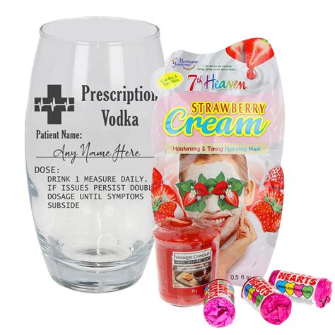 Personalised Engraved Vodka Highball Glass Prescription Etsy Uk
