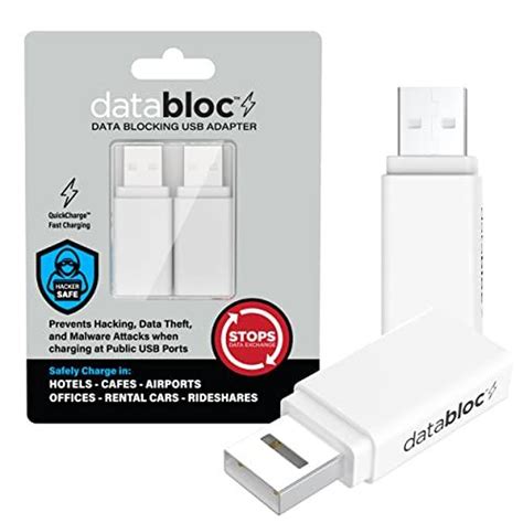 Databloc Usb Data Blocker Adapter Hacker Safe Enhanced Data Protection Easy Connection