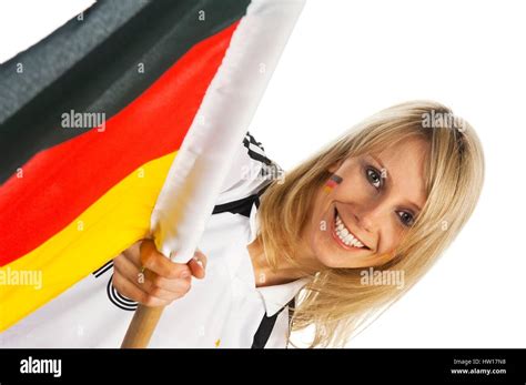 Football fan for Germany, Fußballfan für Deutschland Stock Photo - Alamy