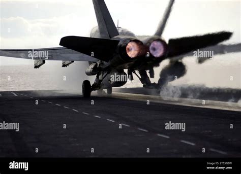 Catapult Fa 18c Hornet Launches Stingers Strike Fighter Squadron
