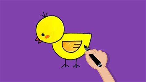 쉽고 간단한 병아리 그리기 How To Draw Chick Youtube