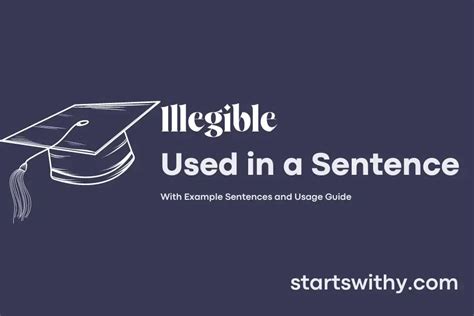 Illegible In A Sentence Examples 21 Ways To Use Illegible