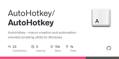 Github Autohotkeyautohotkey Autohotkey Is A Powerful And Easy To