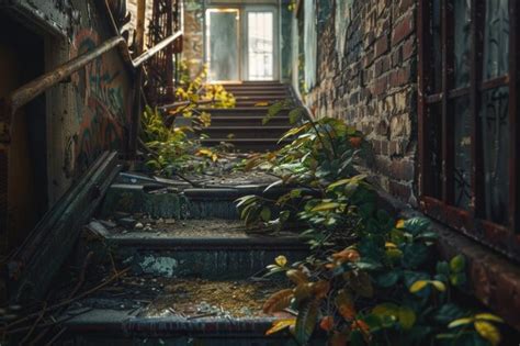 A Set Of Steps Leading Up To A Door With A Possible Entrance Or Exit